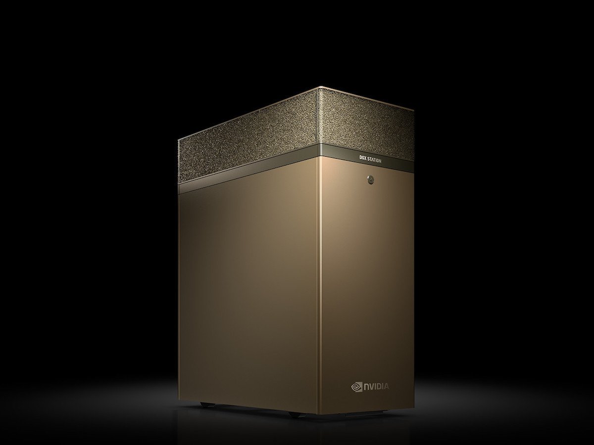 NVIDIA DGX STATION A100 desktop workstation comes with four 80GB GPUs ...